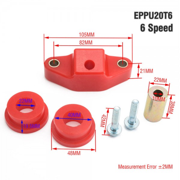 EPMAN Front & Rear Shifter Stabilizer Bushing Kit (5 / 6 Speed ) For Subaru Impreza WRX BRZ ...